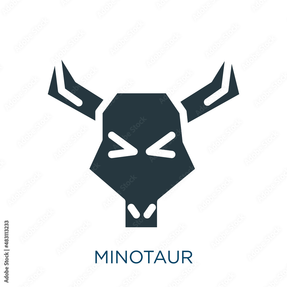 minotaur vector icon. minotaur, civilization, spartan filled icons from ...