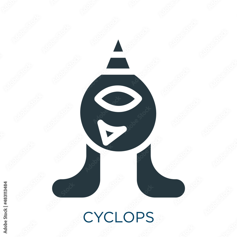 cyclops vector icon. cyclops, character, monster filled icons from ...