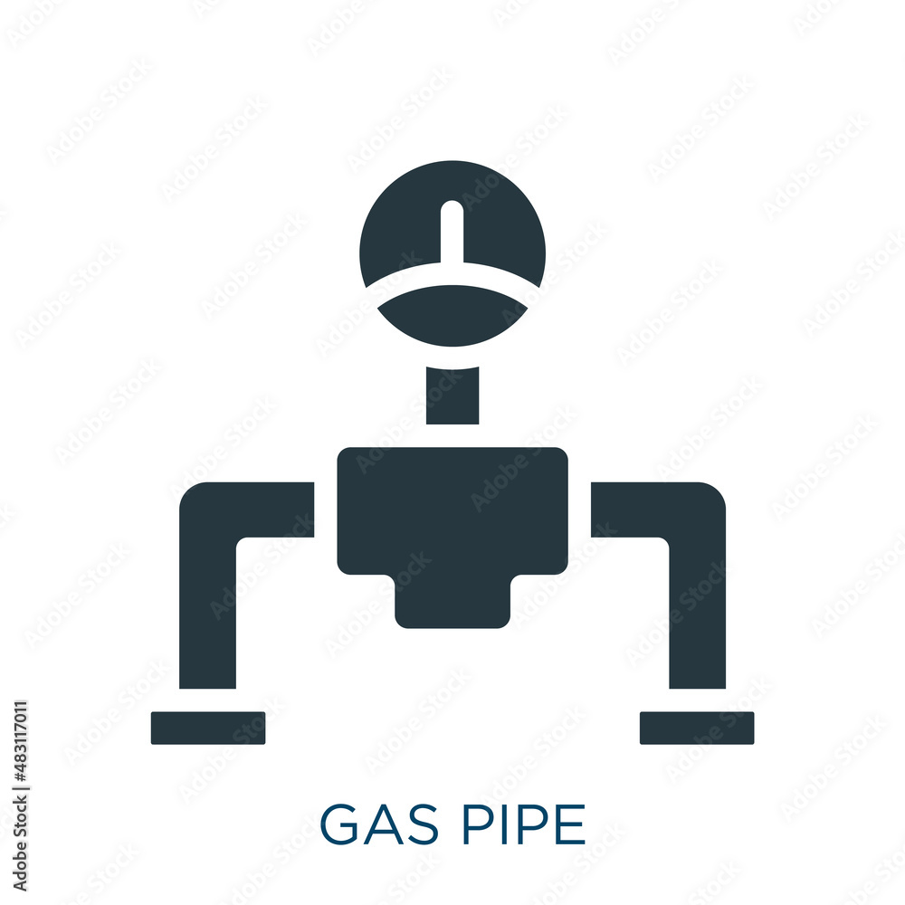 Vecteur Stock gas pipe vector icon. gas pipe, pipe, gas filled icons ...