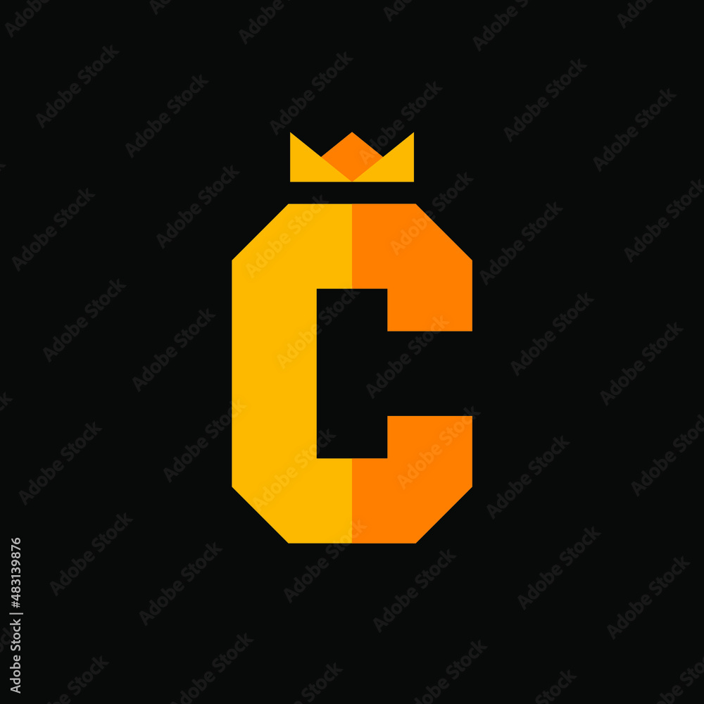 Letter C Crown Logo Design Template Inspiration, Vector Illustration ...