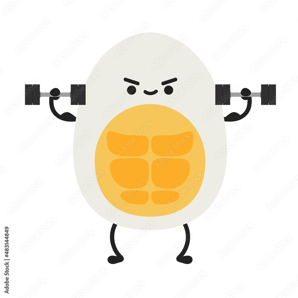 Egg vector. Egg character design. symbol. wallpaper. Lift weights ... Egg vector. Egg character design. symbol. wallpaper. Lift weights ...