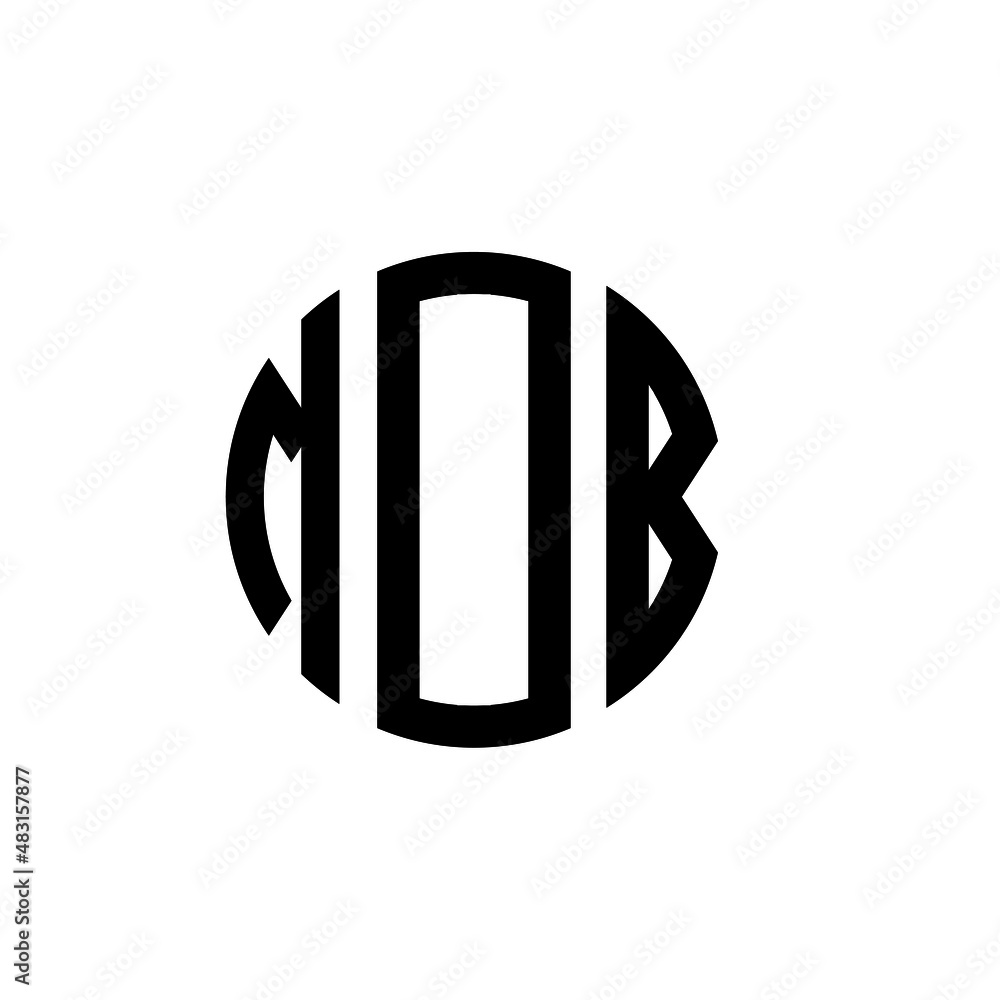 Vecteur Stock MDB letter logo design. MDB modern letter logo with black ...