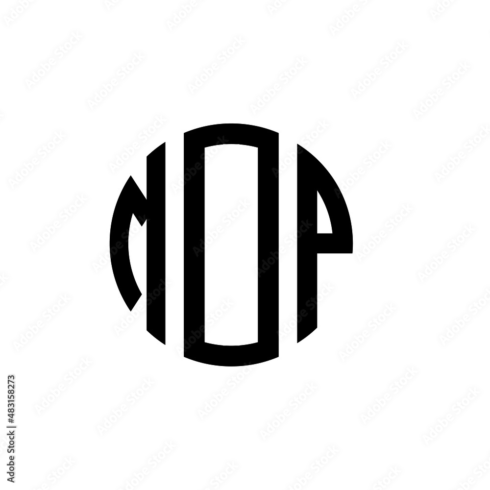 MDP letter logo design. MDP modern letter logo with black background ...