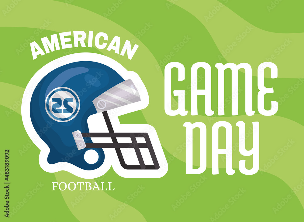 game day poster Stock Vector | Adobe Stock