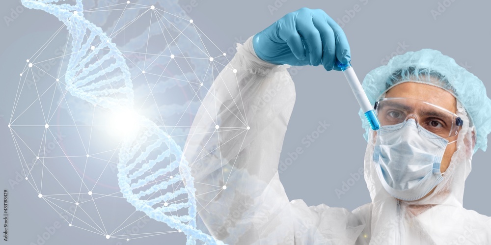 Genetic engineering concept. Testing. pharmacy. Regenerative medicine ...