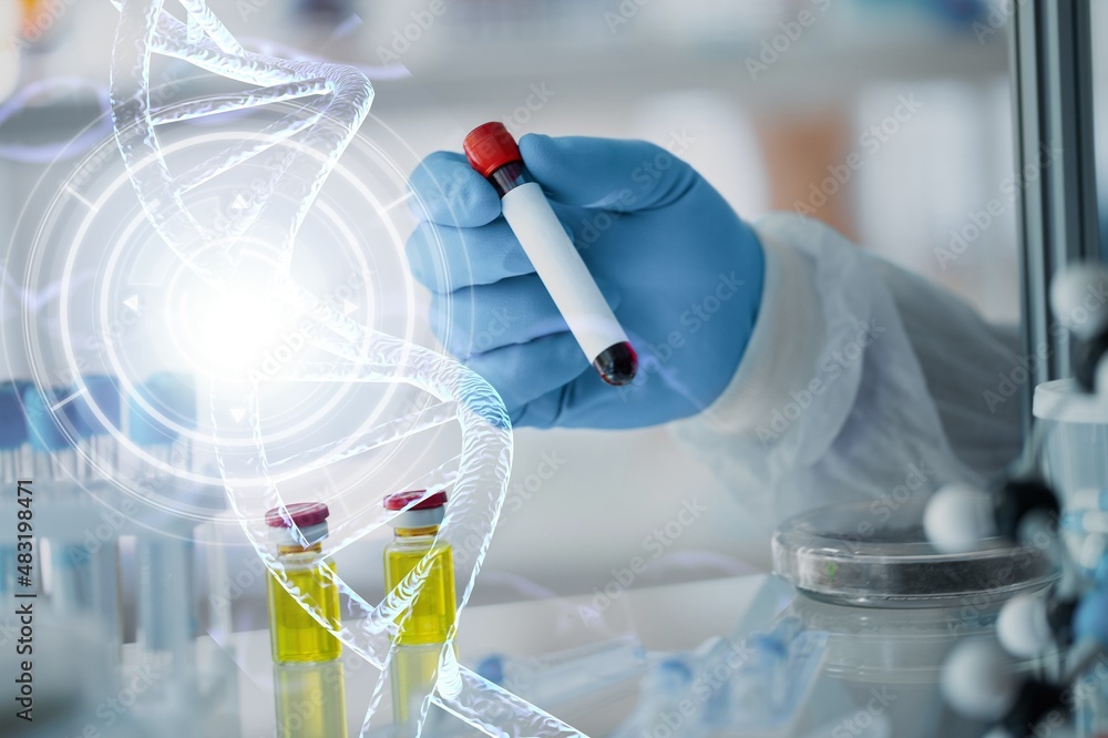 Genetic engineering concept. Testing. pharmacy. Regenerative medicine ...