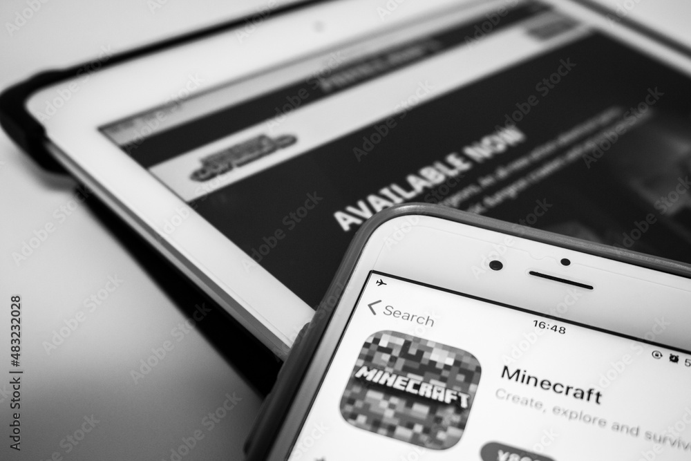 Kumamoto, Japan - Jun 06 2020 : Close up of Minecraft in App Store on ...