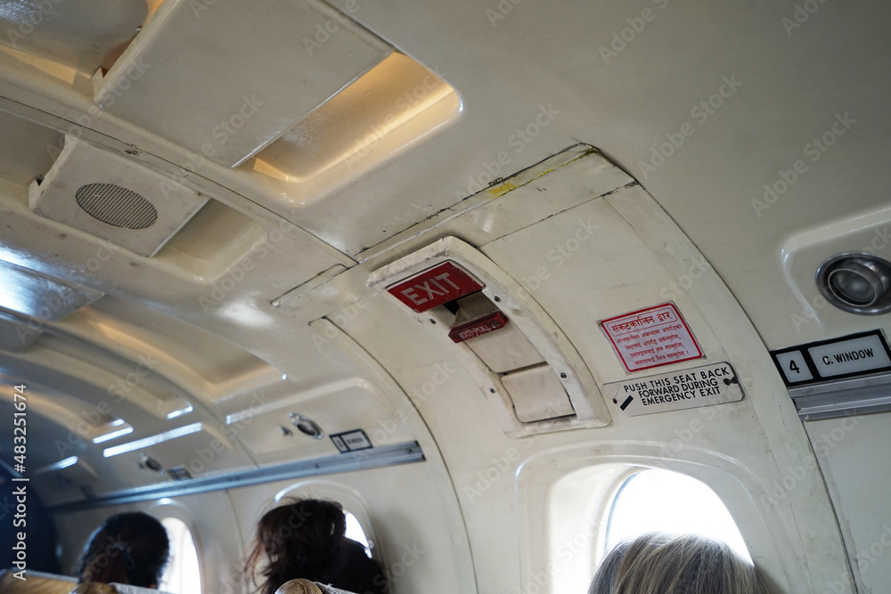 Interior design and decoration of Airplane of Simrik airlines flight ...