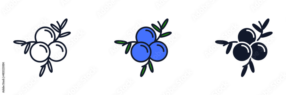 Juniper icon symbol template for graphic and web design collection logo ...