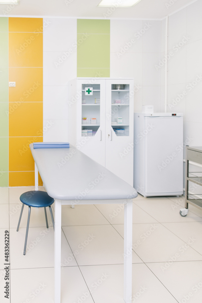 Hospital diagnostic room. Modern medical equipment, preventional ...