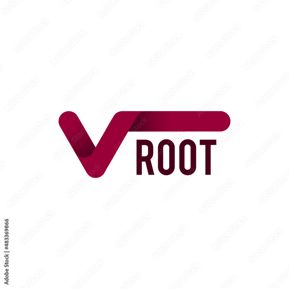 mathematics creative logo geometric shape with root mathematical signs ...