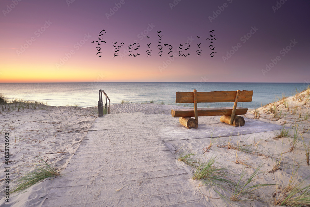 Freiheit am Meer Stock Photo | Adobe Stock