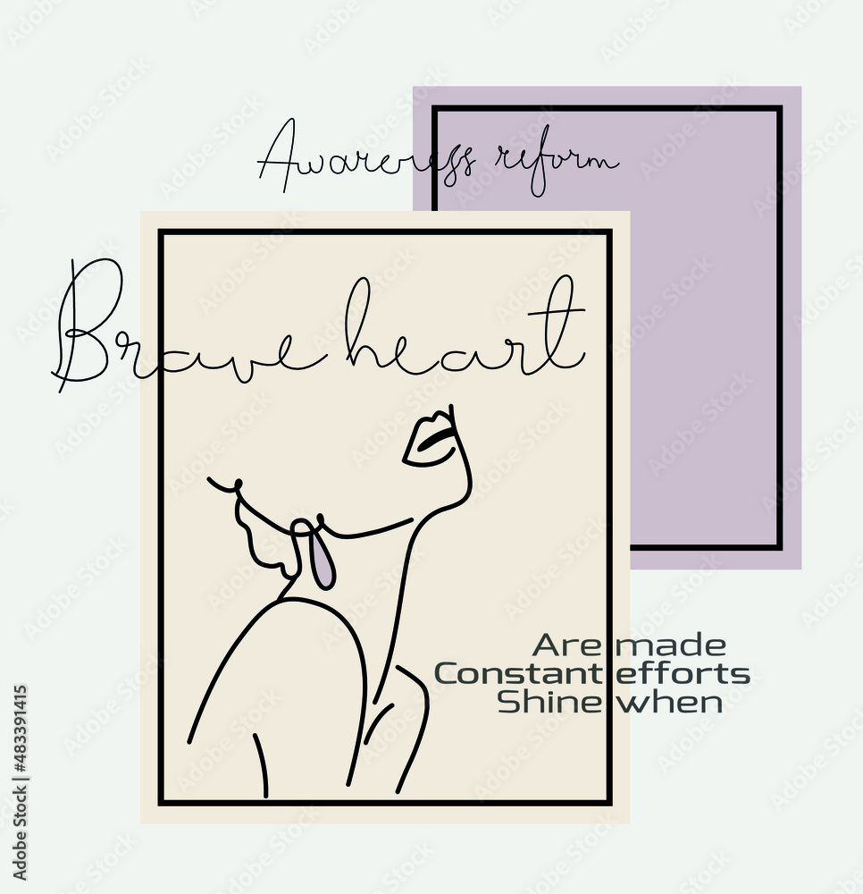 Beautiful girl drawing, slogan special illustration art design - Logo ...