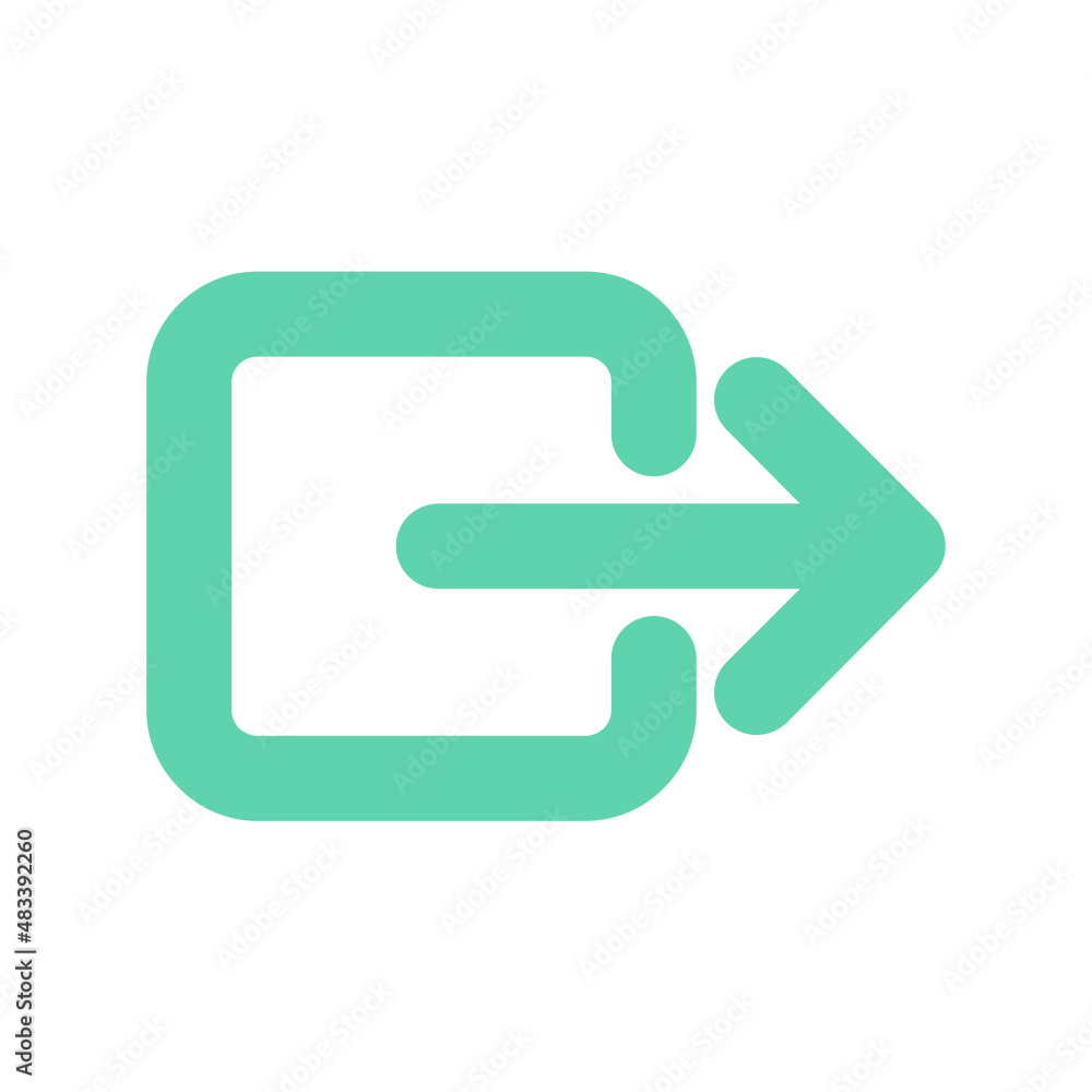 Exit Icons Stock Vector | Adobe Stock