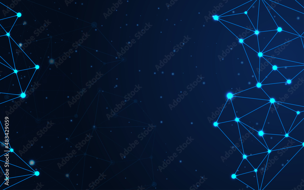 Modern plexus line presentation background. Vector network pattern ...