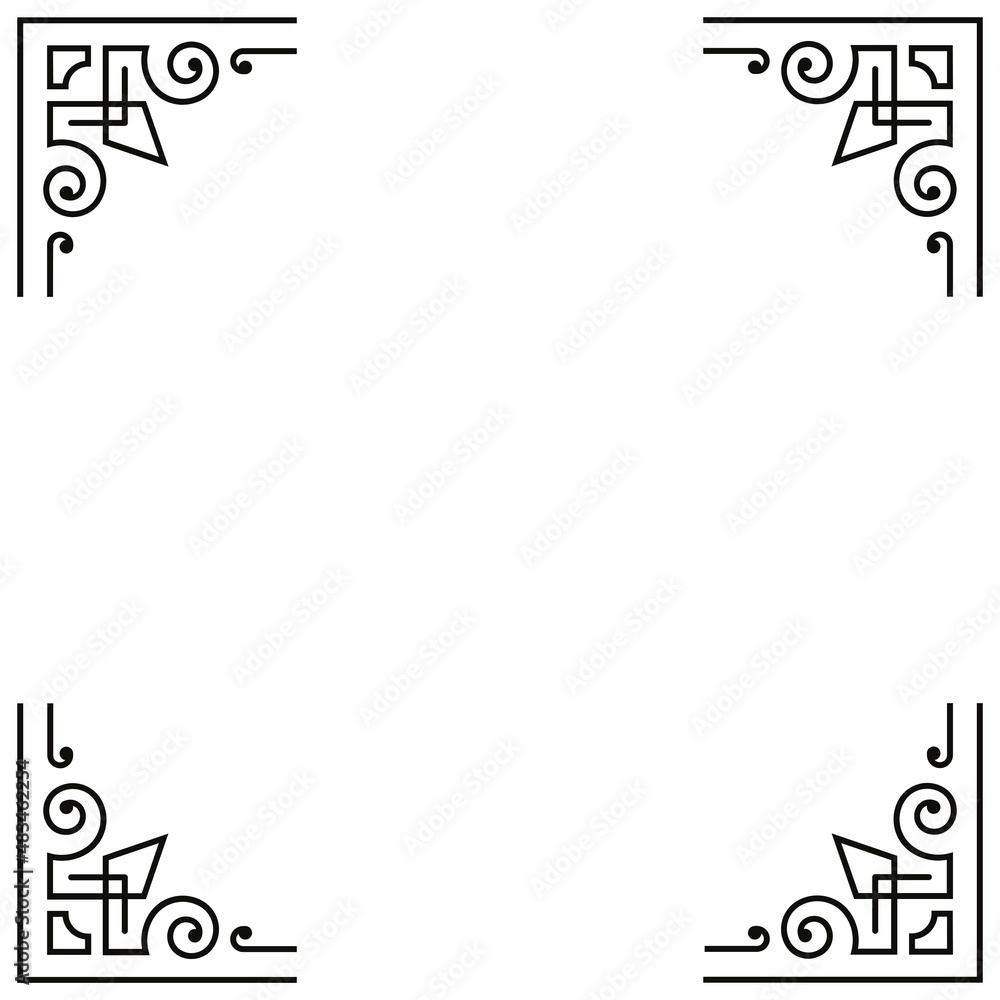 square border design Stock Illustration | Adobe Stock