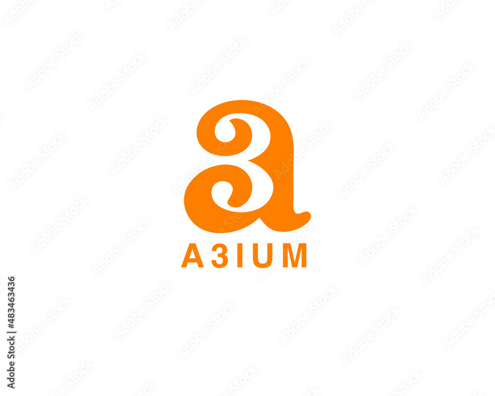 Letter A3 ok A and three logo template ,fully vector and customized ...