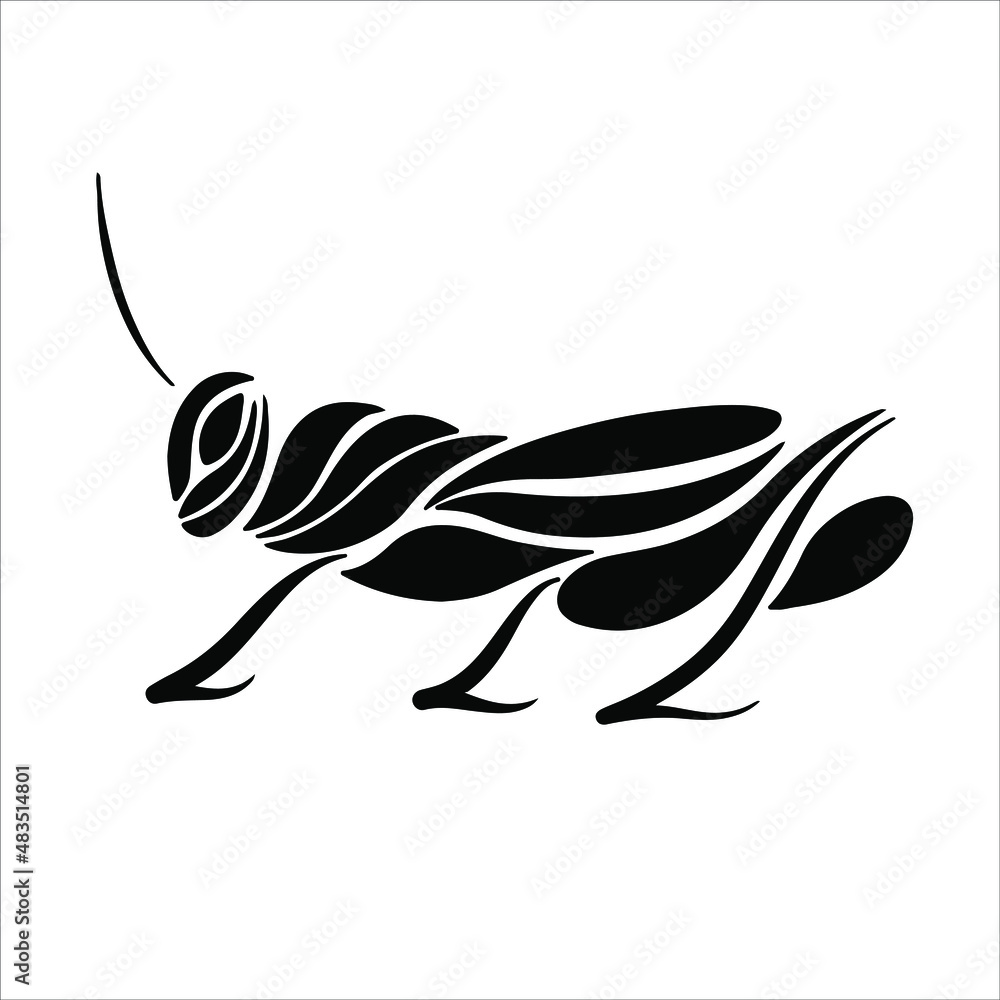 grasshopper icon isolated on white background. grasshopper icon thin ...