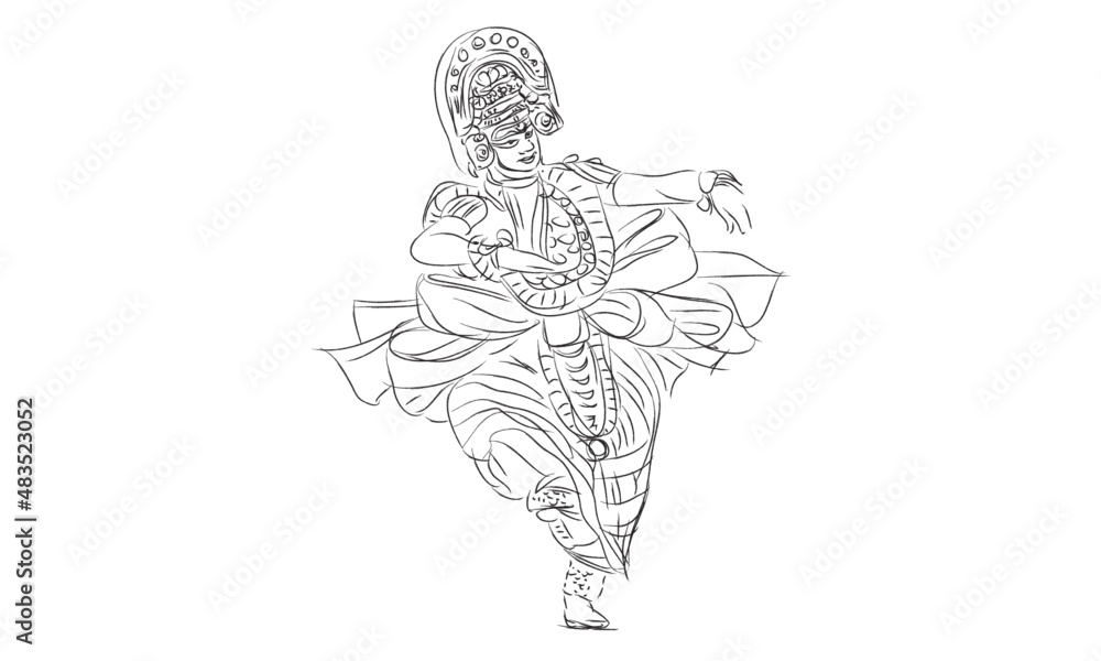 This is the traditional art forms in the Kerala 'Ottamthullal' temple ...