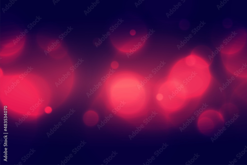 defocused red blurred light effect bokeh background Stock Vector ...