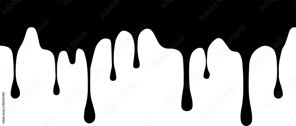 Dripping Borders Silhouettes Dripping Borders SVG EPS PNG Stock Vector ...