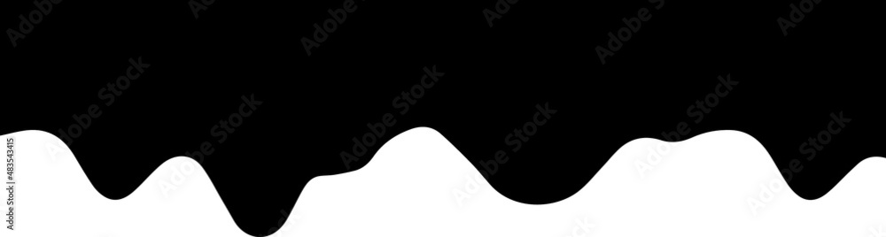 Dripping Borders Silhouettes Dripping Borders SVG EPS PNG Stock Vector ...