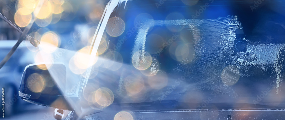 car wash contactless background splash, auto service Stock Photo ...