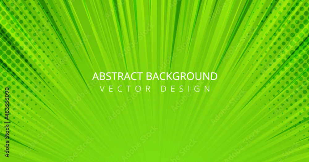 Abstract green background comics Stock Vector | Adobe Stock