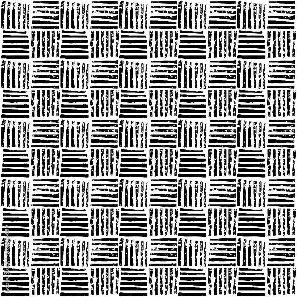 Vector line seamless print. Organic stripe. brush strokes vertical and ...