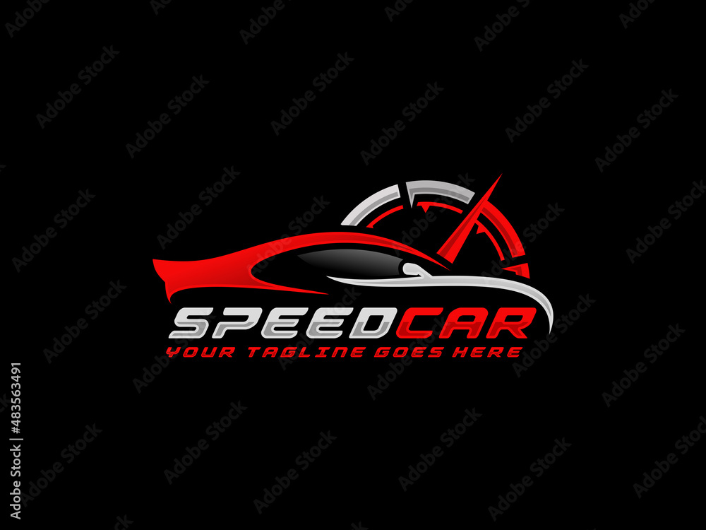 Automotive logo design vector illustration. Car logo vector. Speed ...