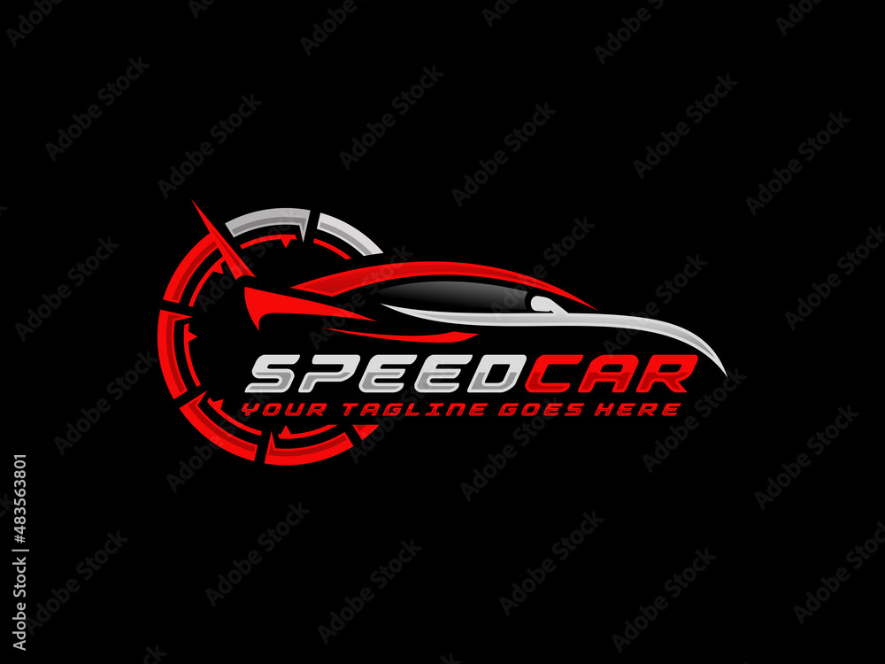 Automotive logo design vector illustration. Car logo vector. Speed ...