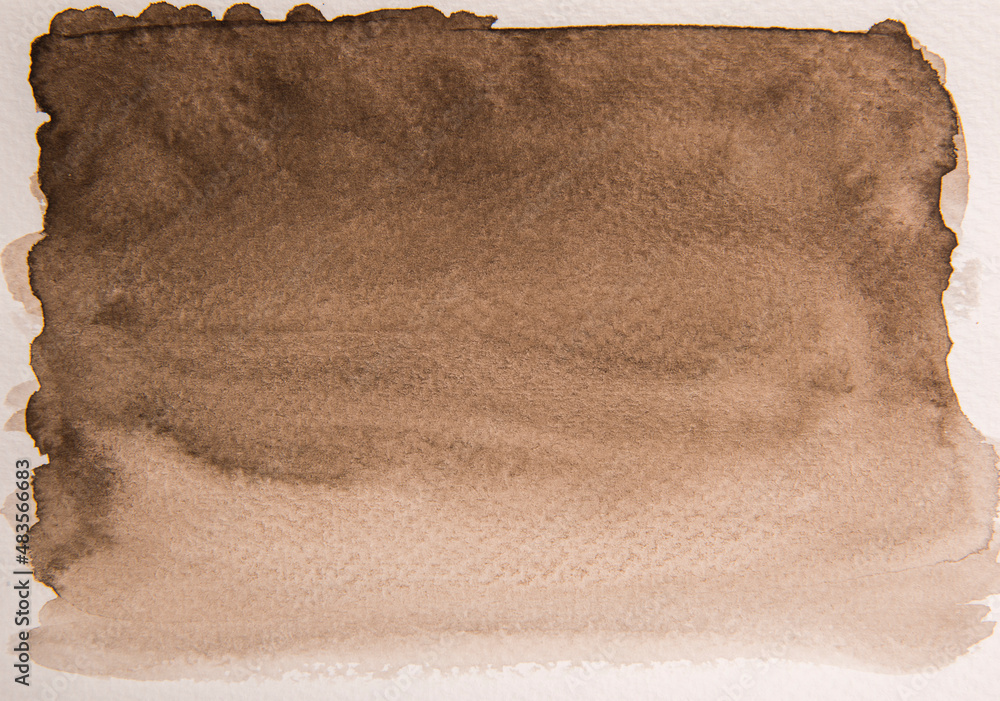 Brown handmade watercolor background gradient paint Stock Photo | Adobe ...