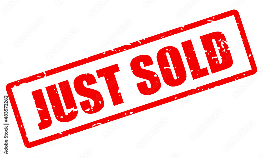 Just sold grunge stamp Stock Vector | Adobe Stock
