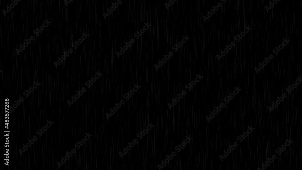 Computer generated looped heavy rain animation. Rain Drops Falling on ...