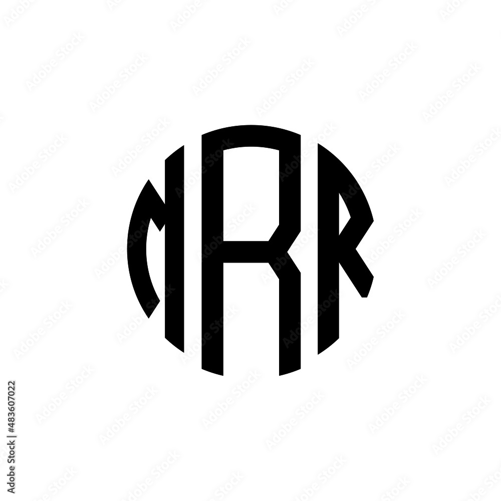 MRR letter logo design. MRR modern letter logo with black background ...