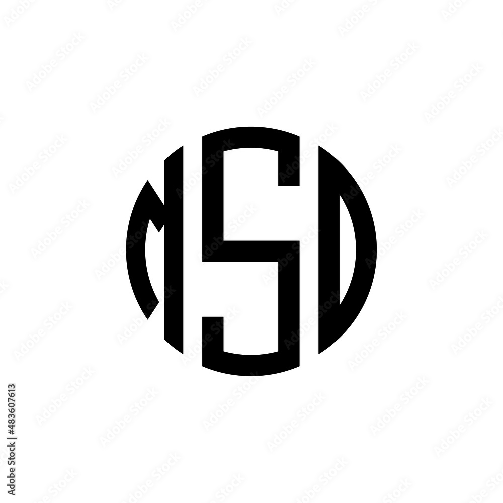 MSO letter logo design. MSO modern letter logo with black background ...