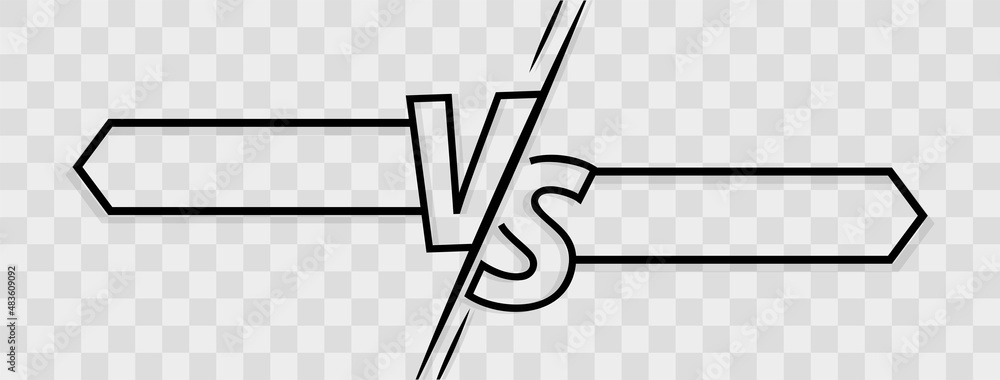 Vs fight competition retro poster for game, battle and sport. Vector ...