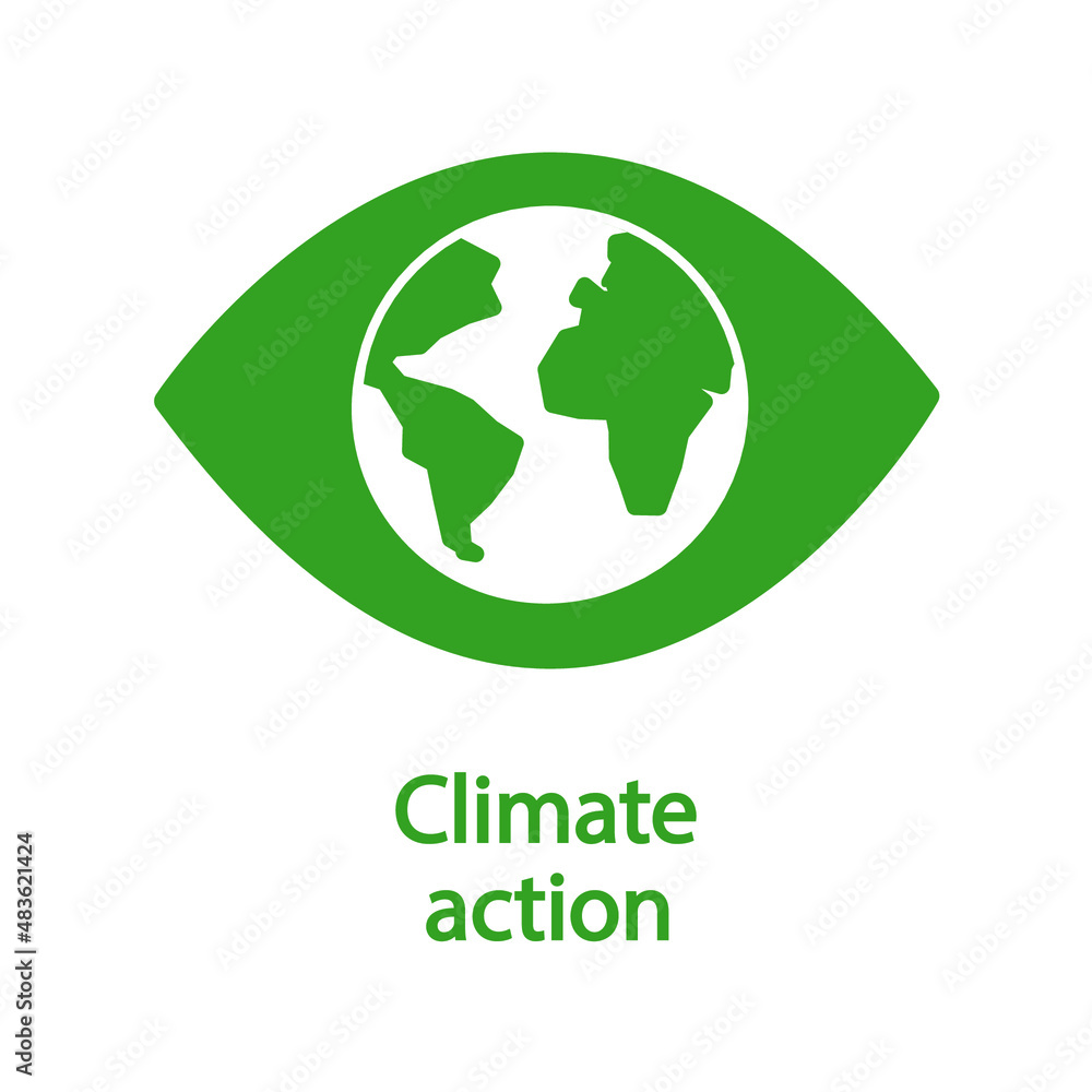 Climate Action Icon - Goal 13 out of 17 Sustainable Development Goals ...