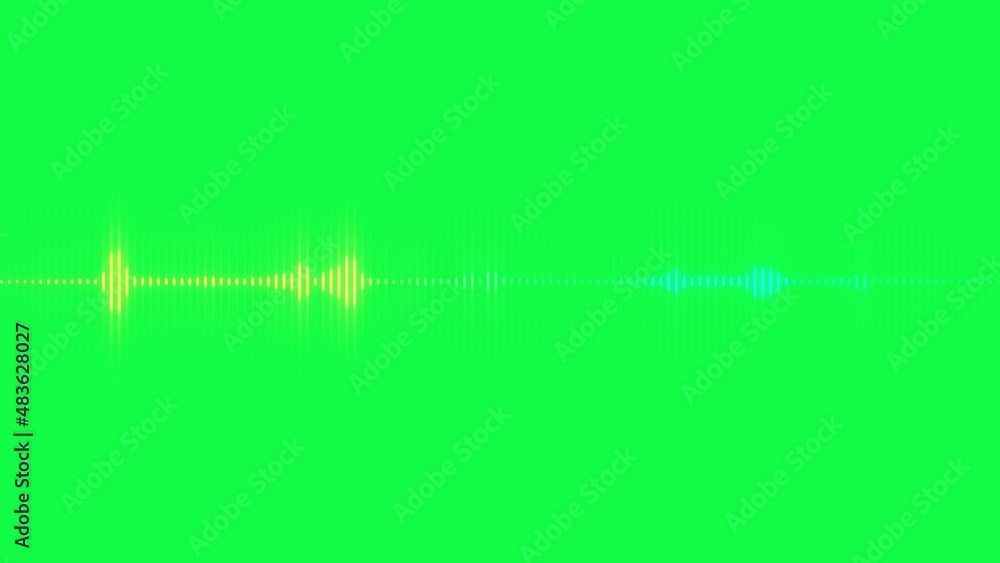 Vidéo Stock Colorful audio spectrum sound wave effect, looping ...
