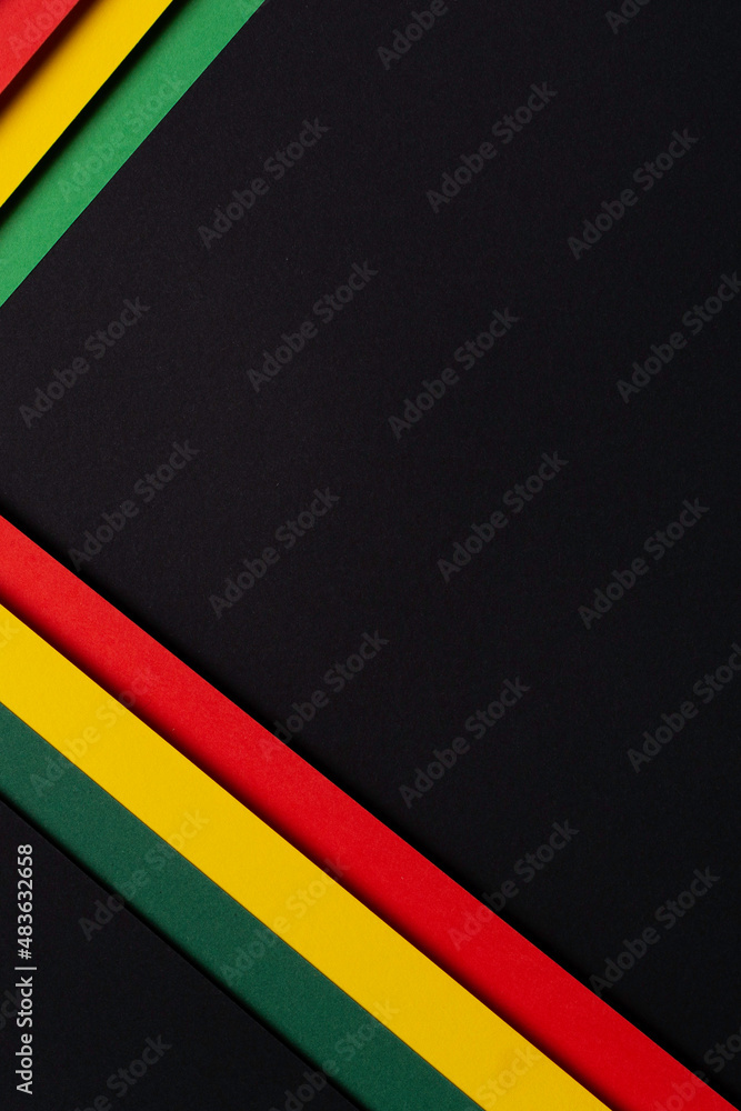 Black History Month color background. African American history month ...