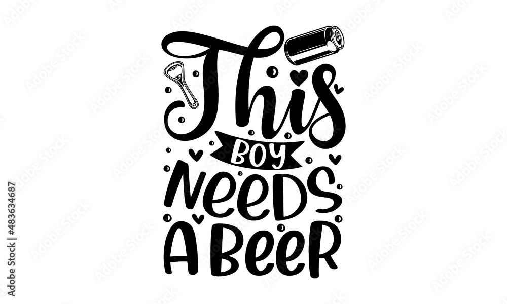 Vintage style font with a simple beer label design, alphabet letters ...