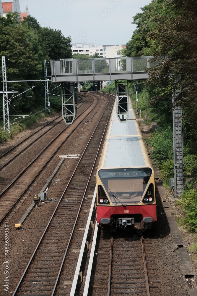 Berlin, Germany - August 2, 2017: S Bahn in Berlin. The Berlin S-Bahn ...