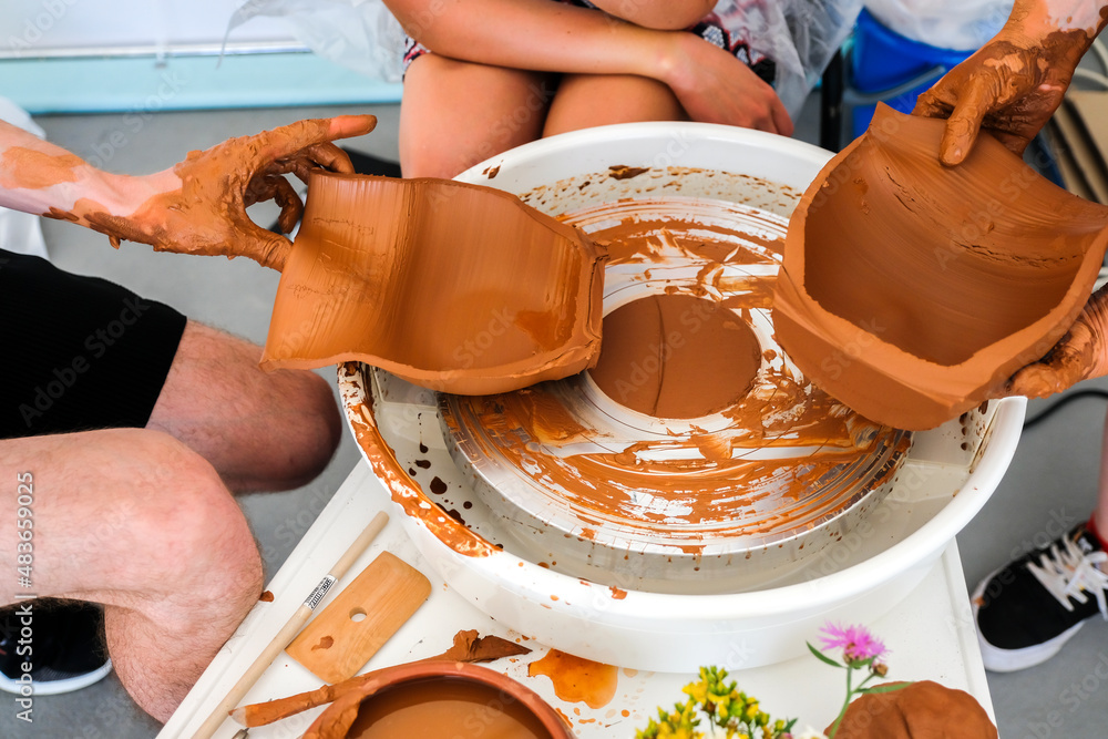 Pottery wheel Stock Photo | Adobe Stock