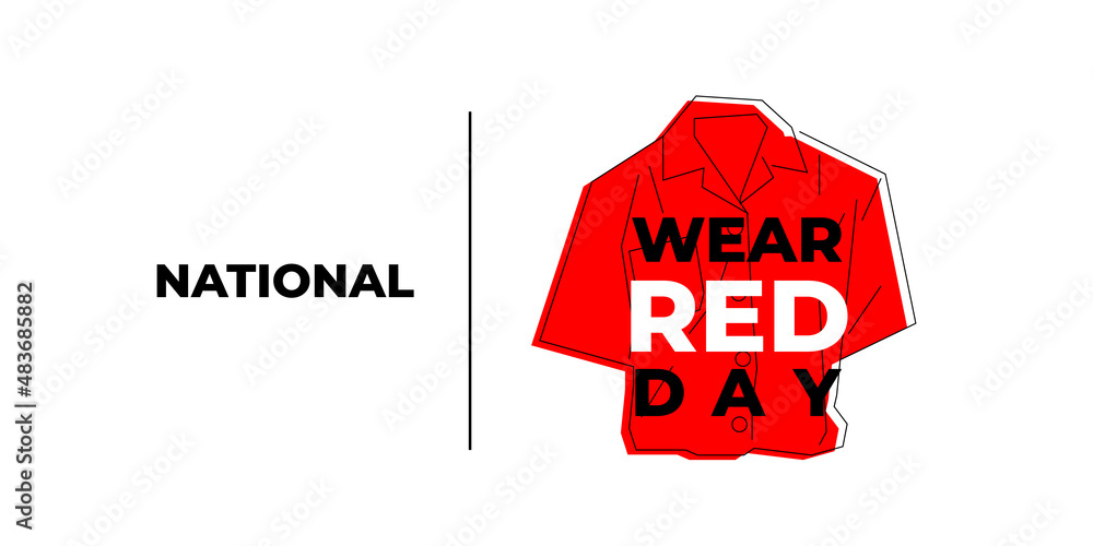 National wear red day background. Great for invitation, card, product ...