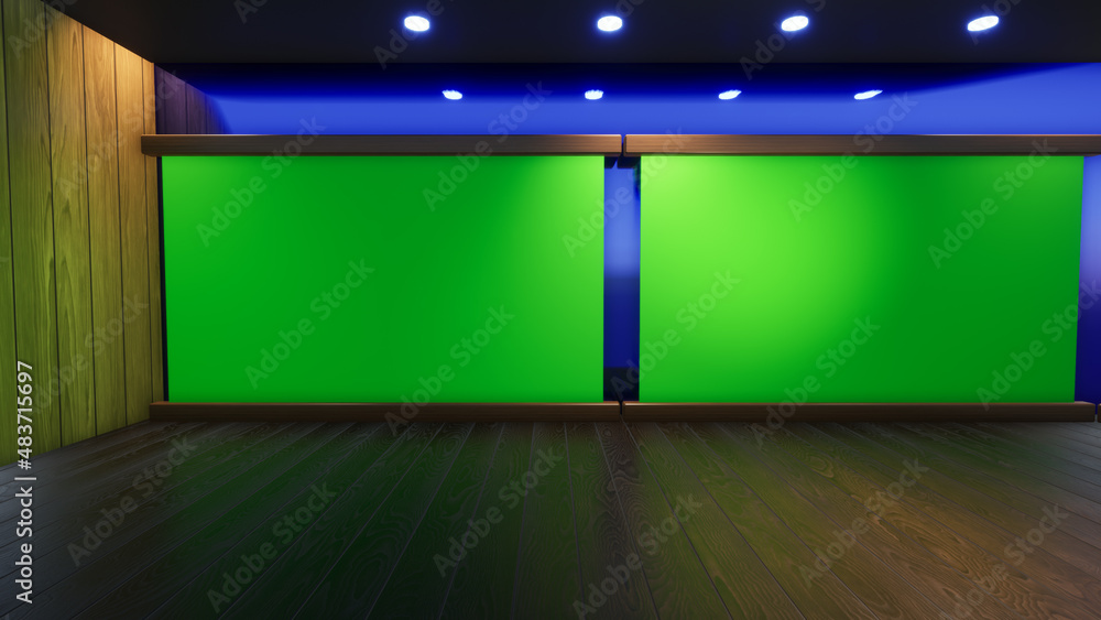 Backdrop For TV Shows .TV On Wall.3D Virtual News Studio Background, 3d ...