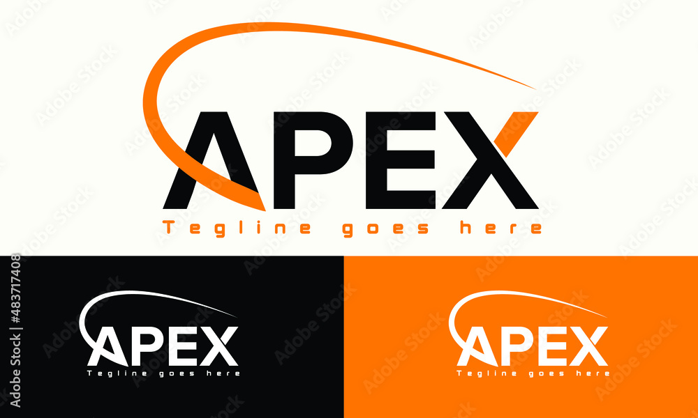 Apex Modern Vector Logo Design l 100% editable & Commercial use Stock ...