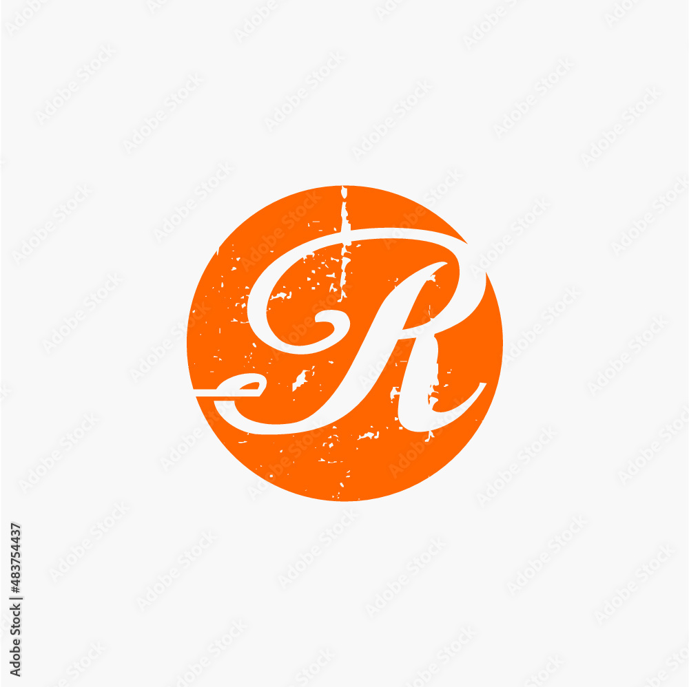 Letter R circle logo vector image Stock Vector | Adobe Stock