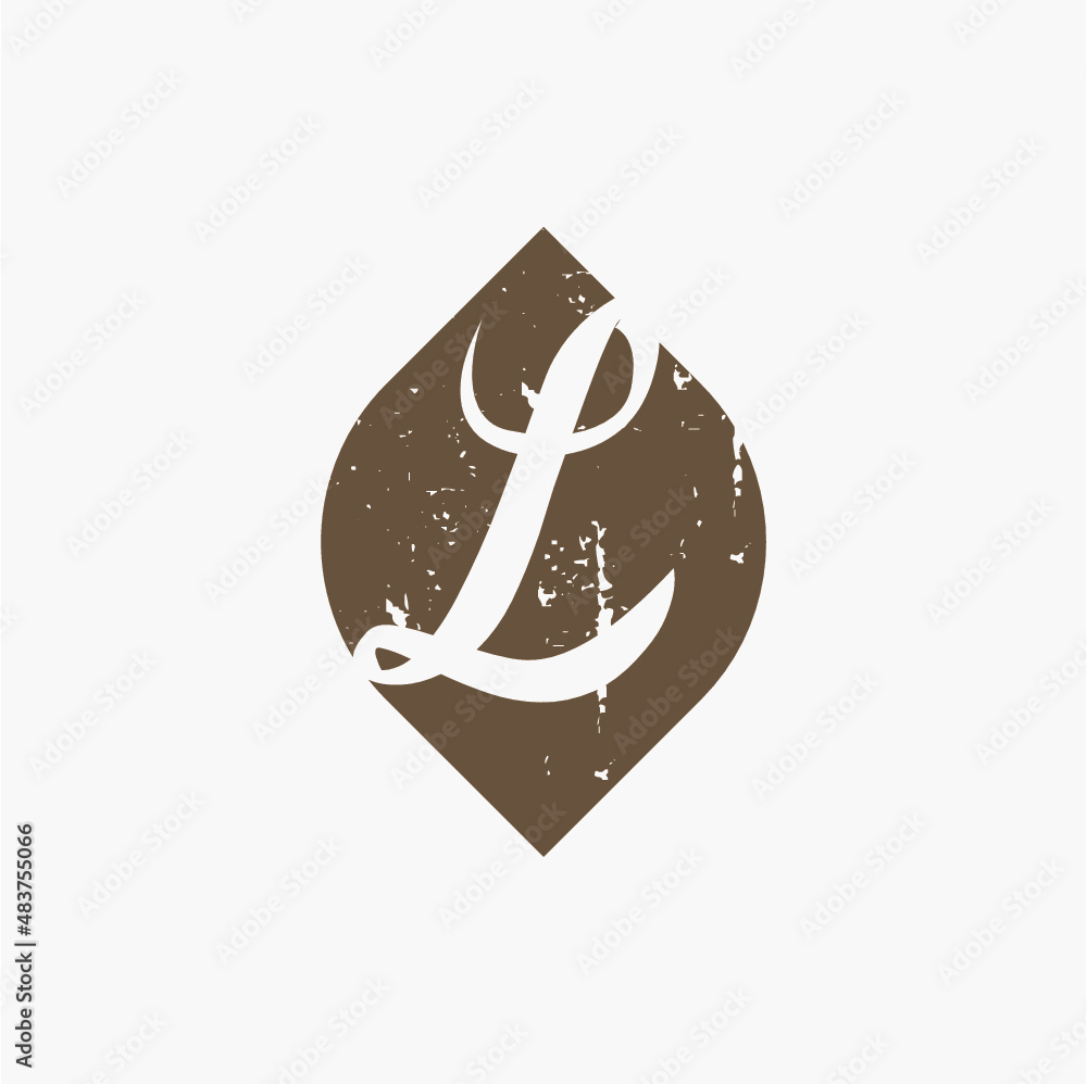 Letter L circle logo vector image Stock Vector | Adobe Stock