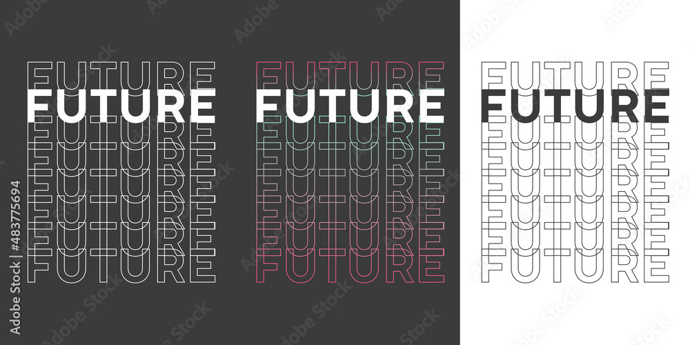 Future new stock text effect professional typography tshirt design for ...