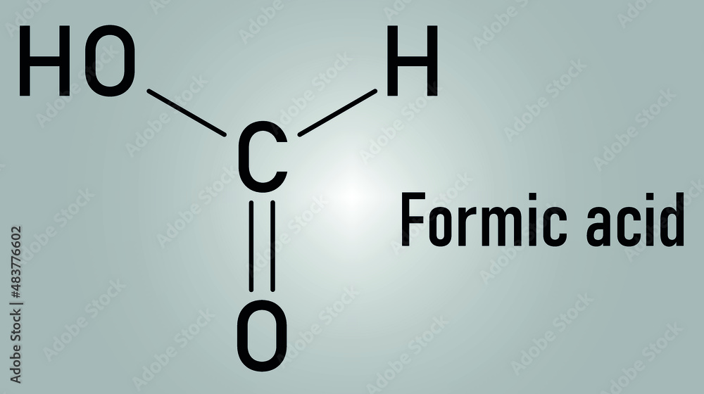 Formic acid molecule. Present in ant venom and in stinging nettle ...